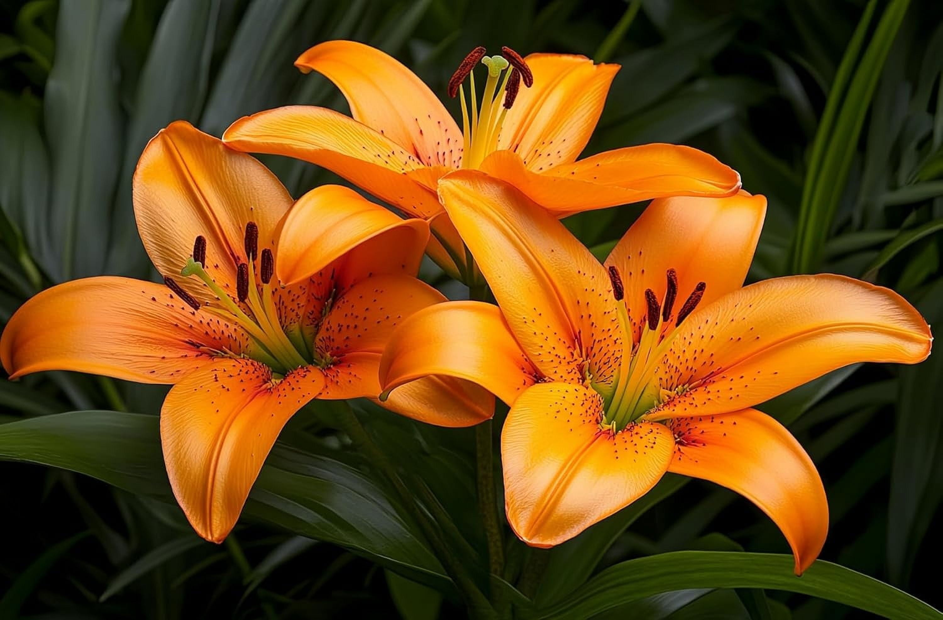 Orange Bruno Lily Bulbs for Planting Perennial Lilium Bulbs 3 Bulbs ...