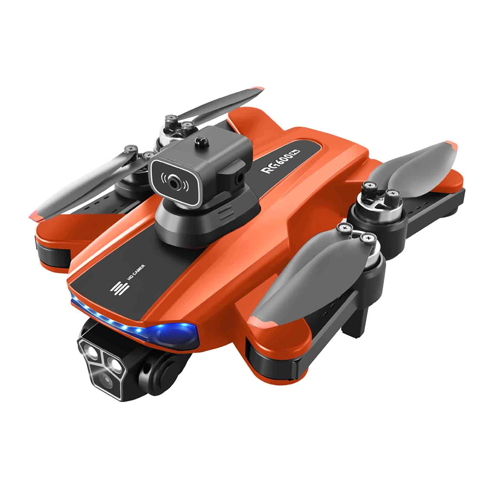 Orange Brushless Drone With Dual Cameras Optical Flow Positioning Four ...
