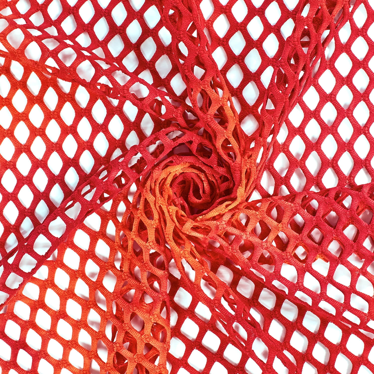 Orange Burgundy Cabaret Stretch Mesh Net Fabric Spandex Hole Costume ...