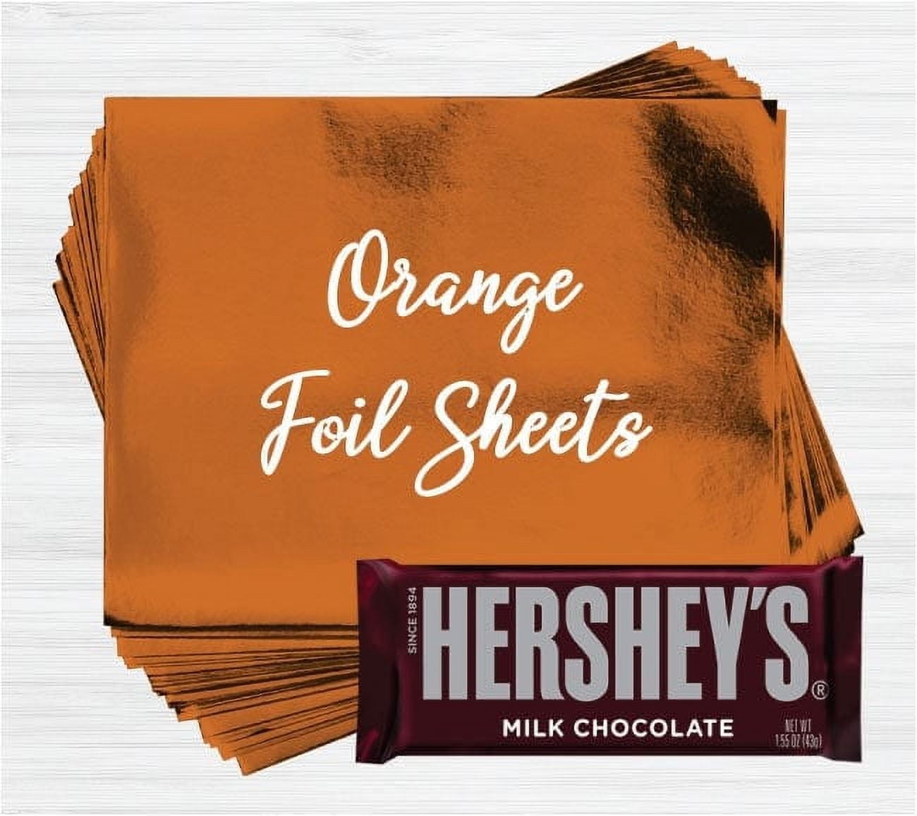 Orange Candy Bar Foil for Wrapping Chocolate Candy Bars - Pack of 40 ...