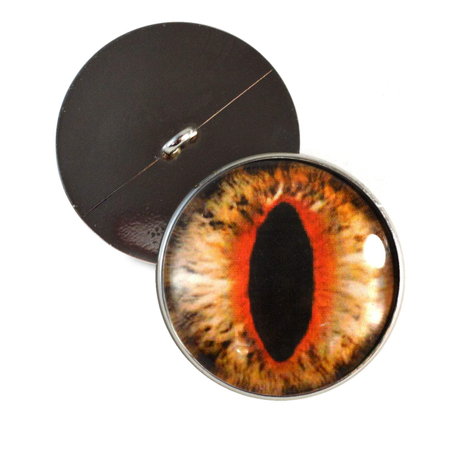 Orange Cat Dragon Sew-On Button Glass Eyes - Walmart.com