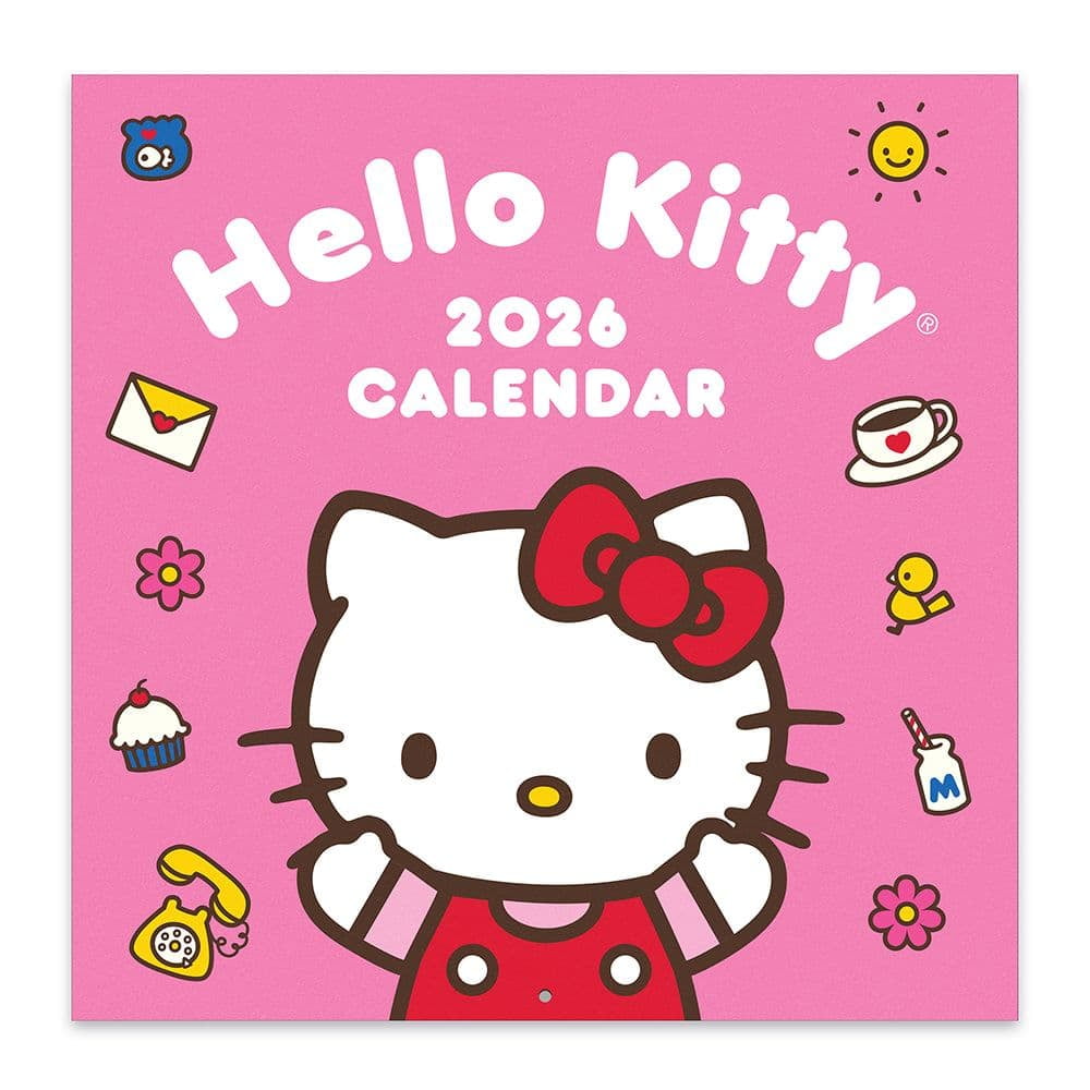Orange Circle Studio Corporation, Hello Kitty Playful Pink 2026 Wall ...