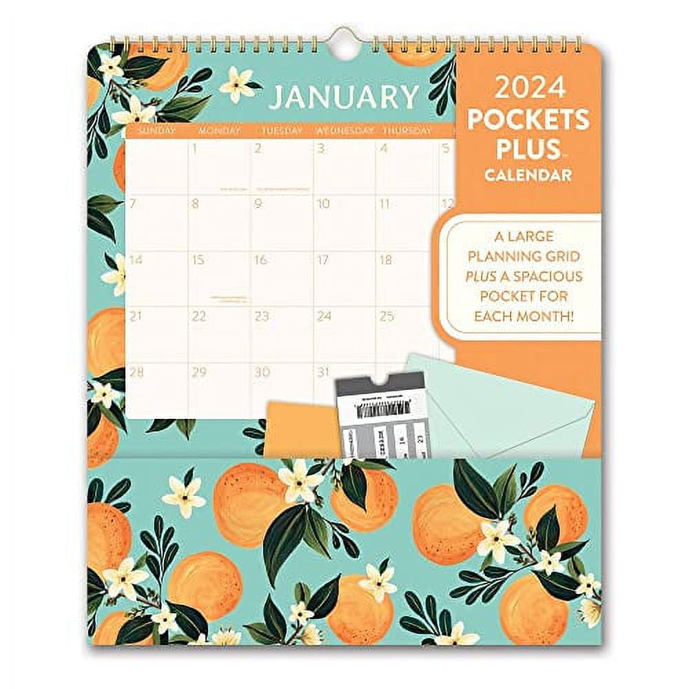 Orange Circle Studio Fruit & Flora Pockets Plus Wall Calendar 2024 ...