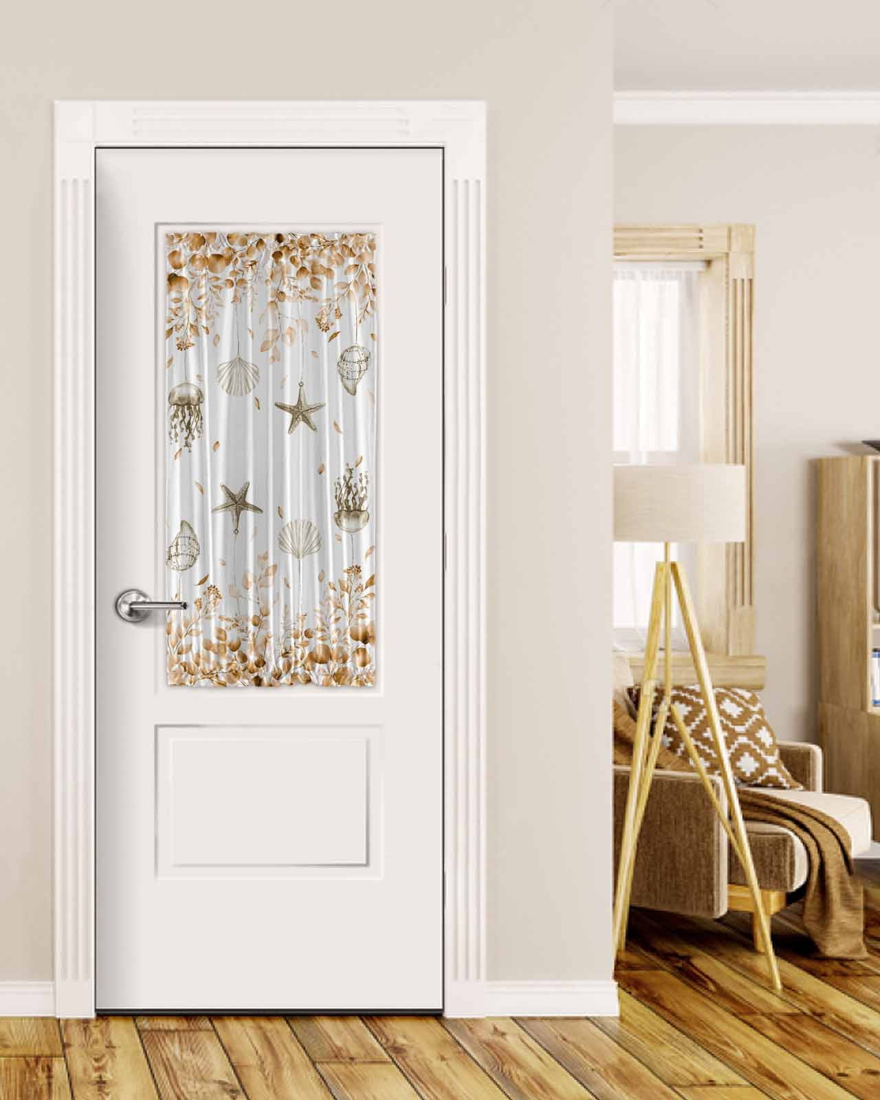 Orange Coastal Blackout Door Curtains for French, Glass,Front, Back ...