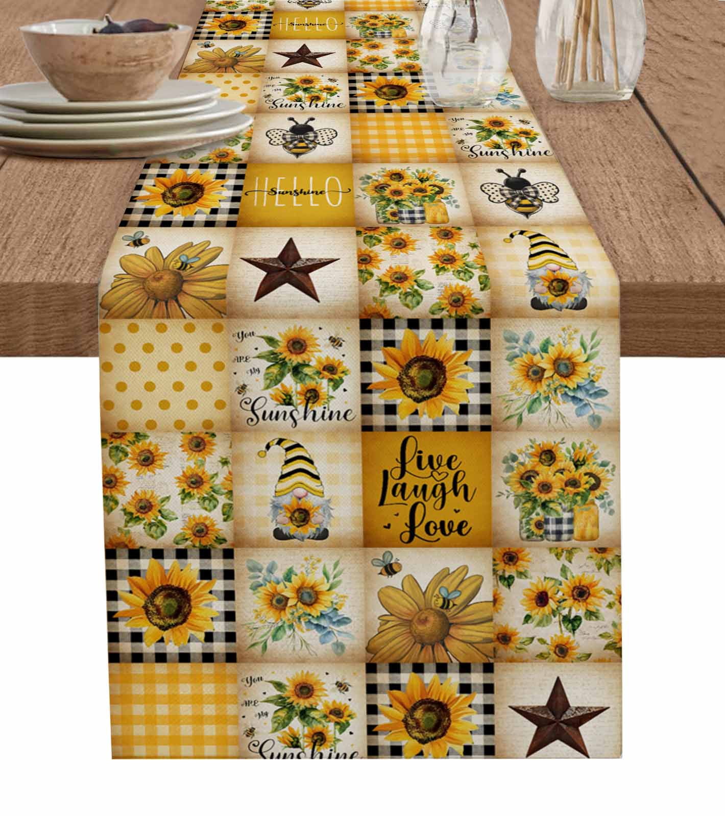 Orange Coastal Table Runner 72 Inches, Turtle Nautical Anchor Octopus ...