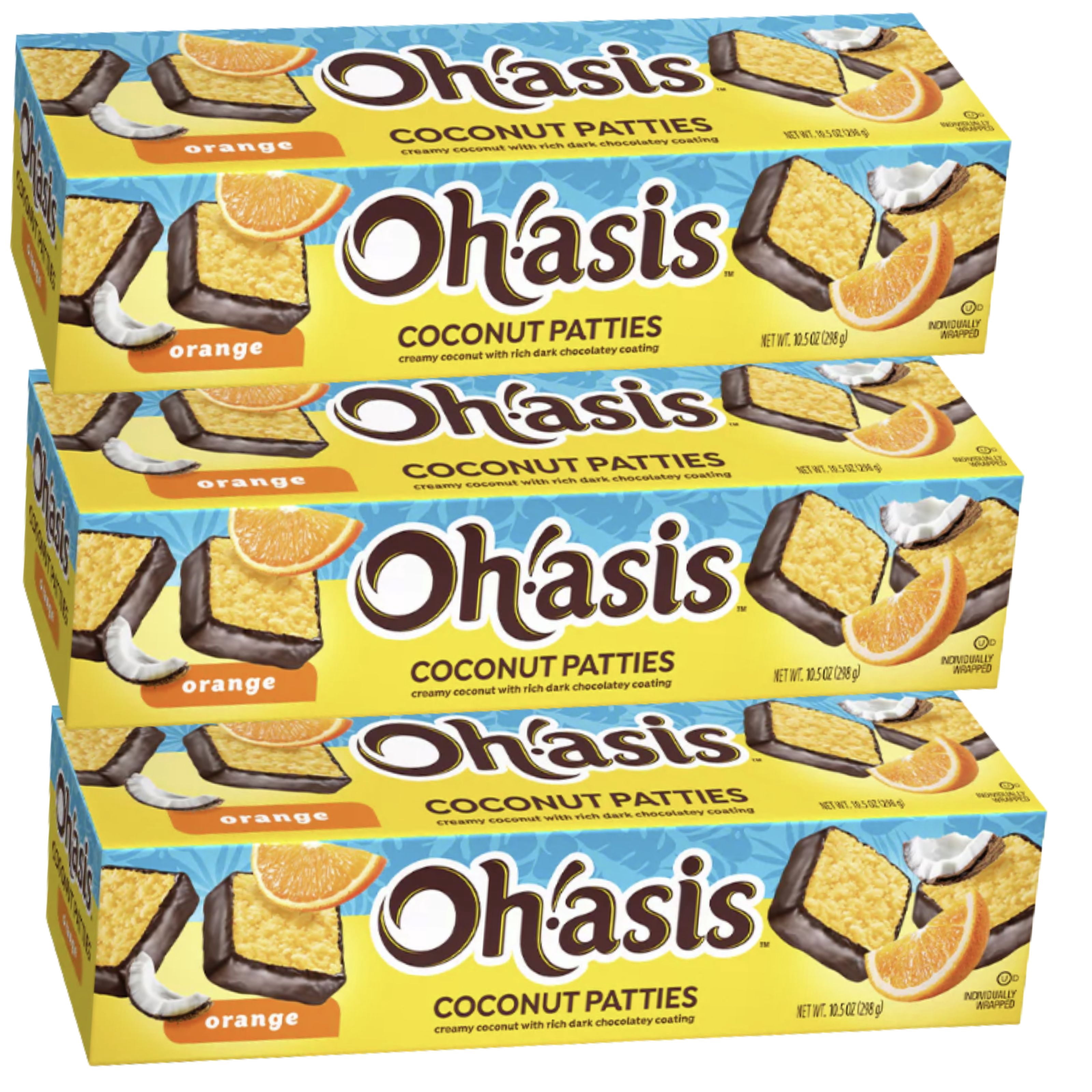 Orange Coconut Patties – 3 Pack | Dark Chocolate Covered Tropical ...