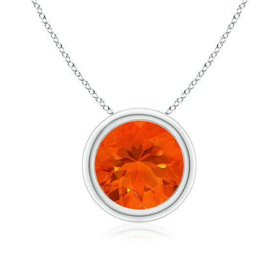 Orange Color Round Pendant - Trendy Gift for Her - Walmart.com