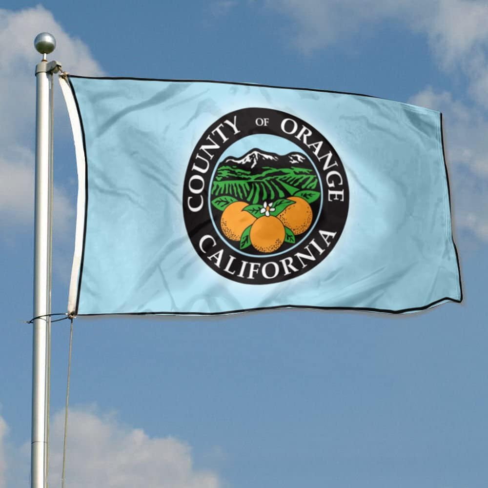 Orange County California Flag Banner 3x5ft Vivid Color Double Stitched ...