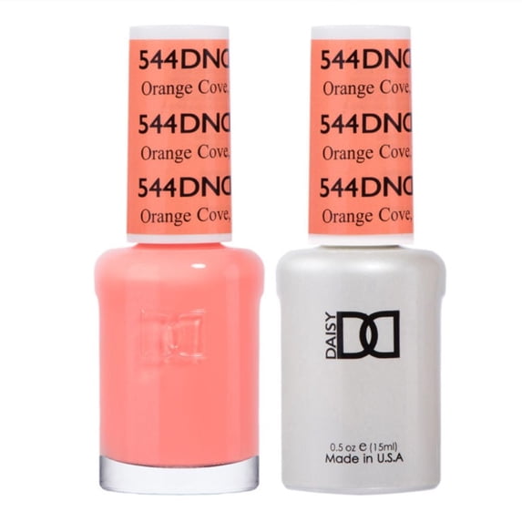 Orange Cove #544 & Matching Polish Set - DND Gel & Lacquer - Walmart.com