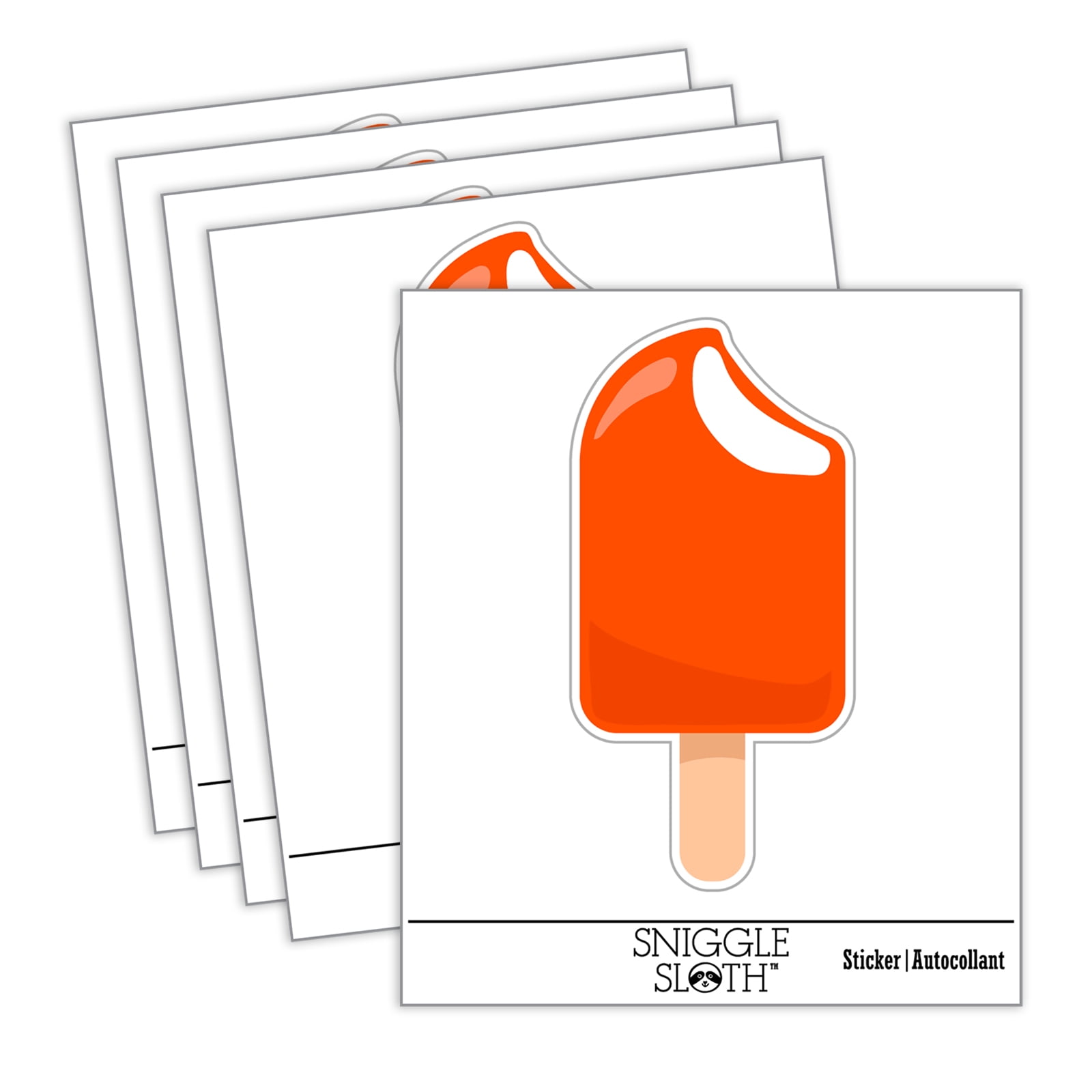 Orange Cream Popsicle Frozen Treat Car Window Bumper Water Bottle Phone ...
