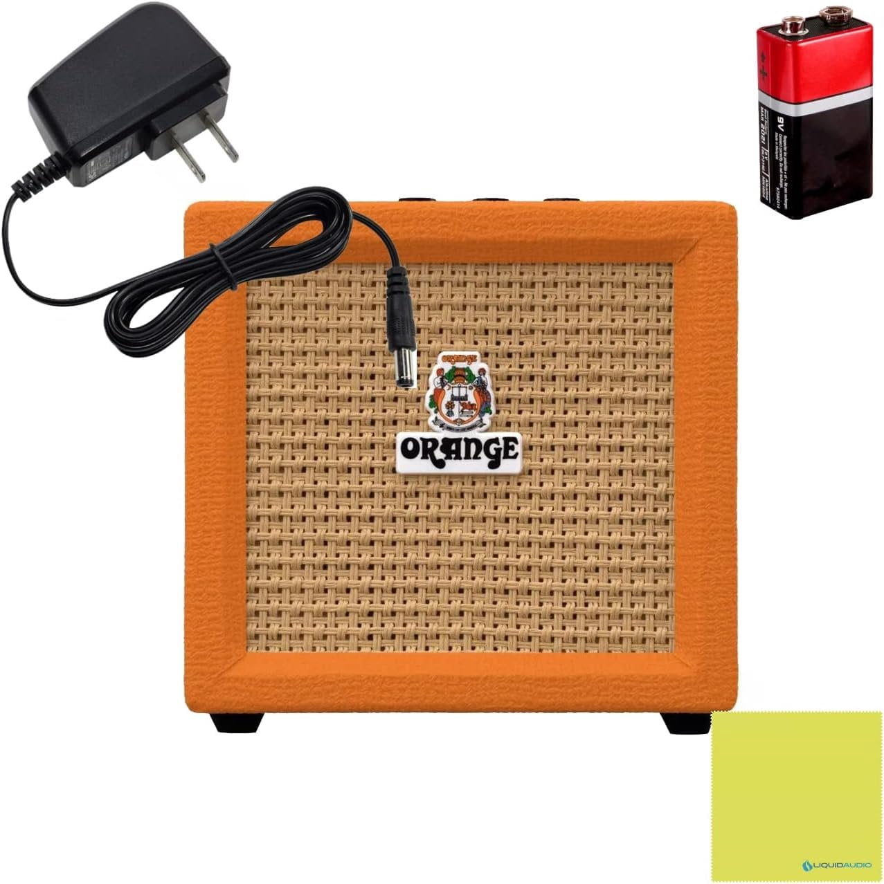 Orange Crush Amp Mini 3W Analogue Combo Battery Powered Amp Bundle with ...