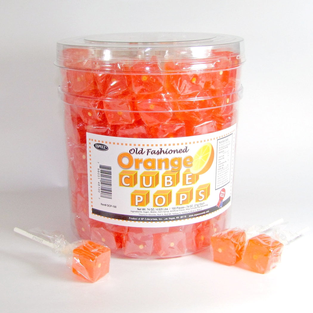 Orange Cube Pops (100 Pack) - Walmart.com