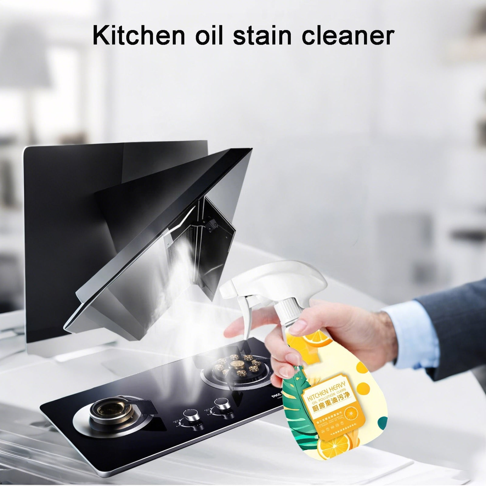 Orange Degreaser Spray, 450ml Powerful Kitchen Cleaner, Foam & Spray ...