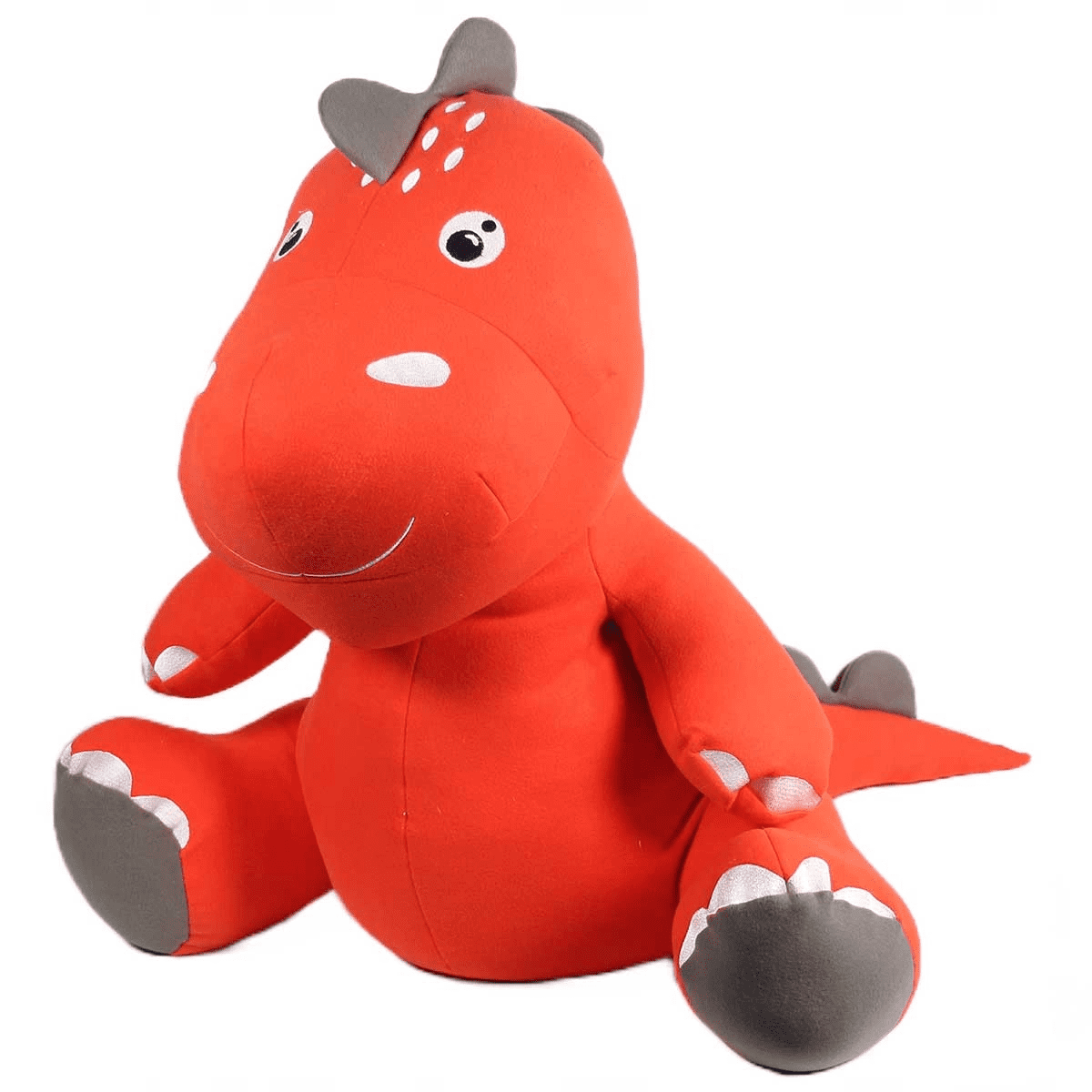 Orange Dino Plush Toy 80cm - Soft Dinosaur Playmate - Walmart.com