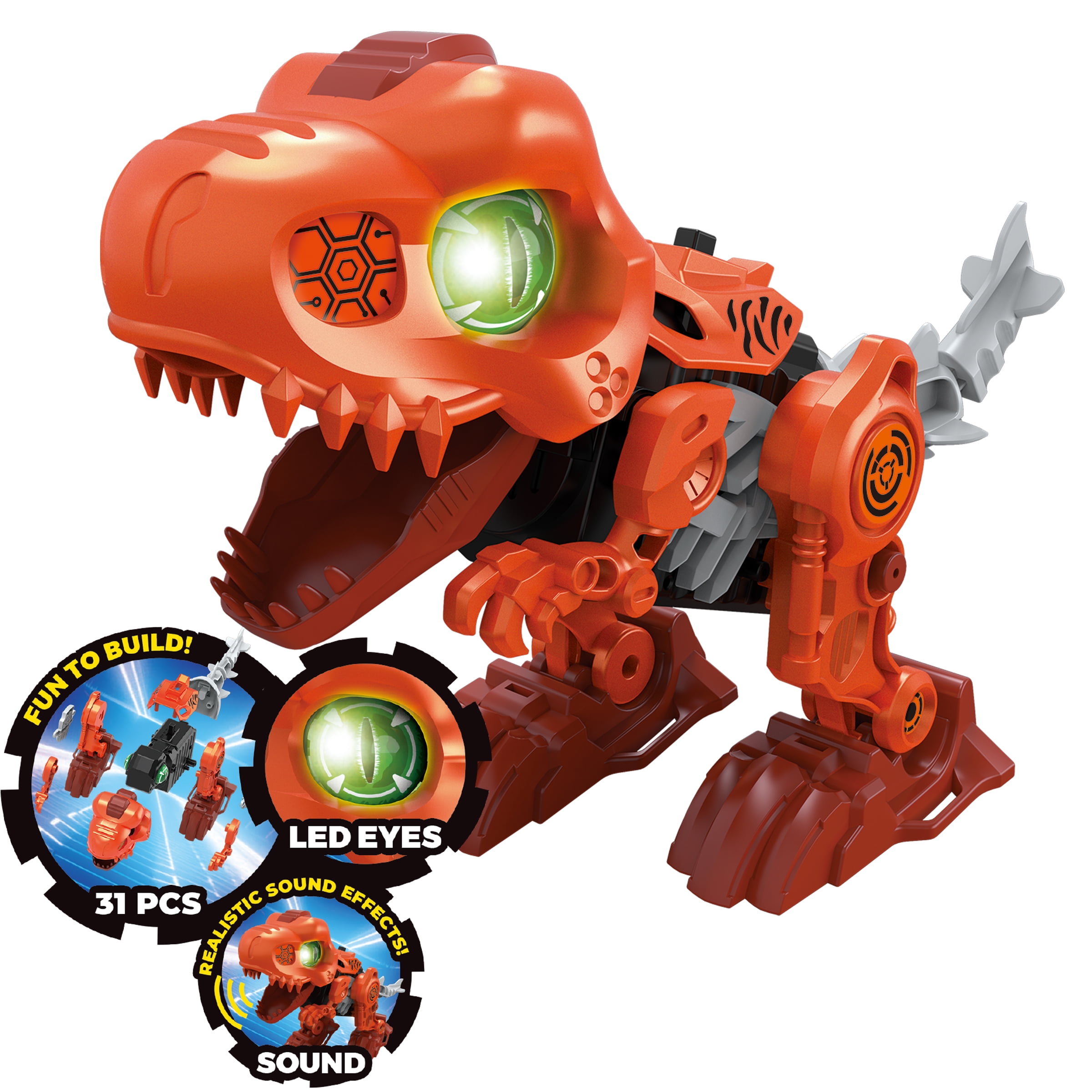 Orange Dino Tech Build It Kit - Walmart.com