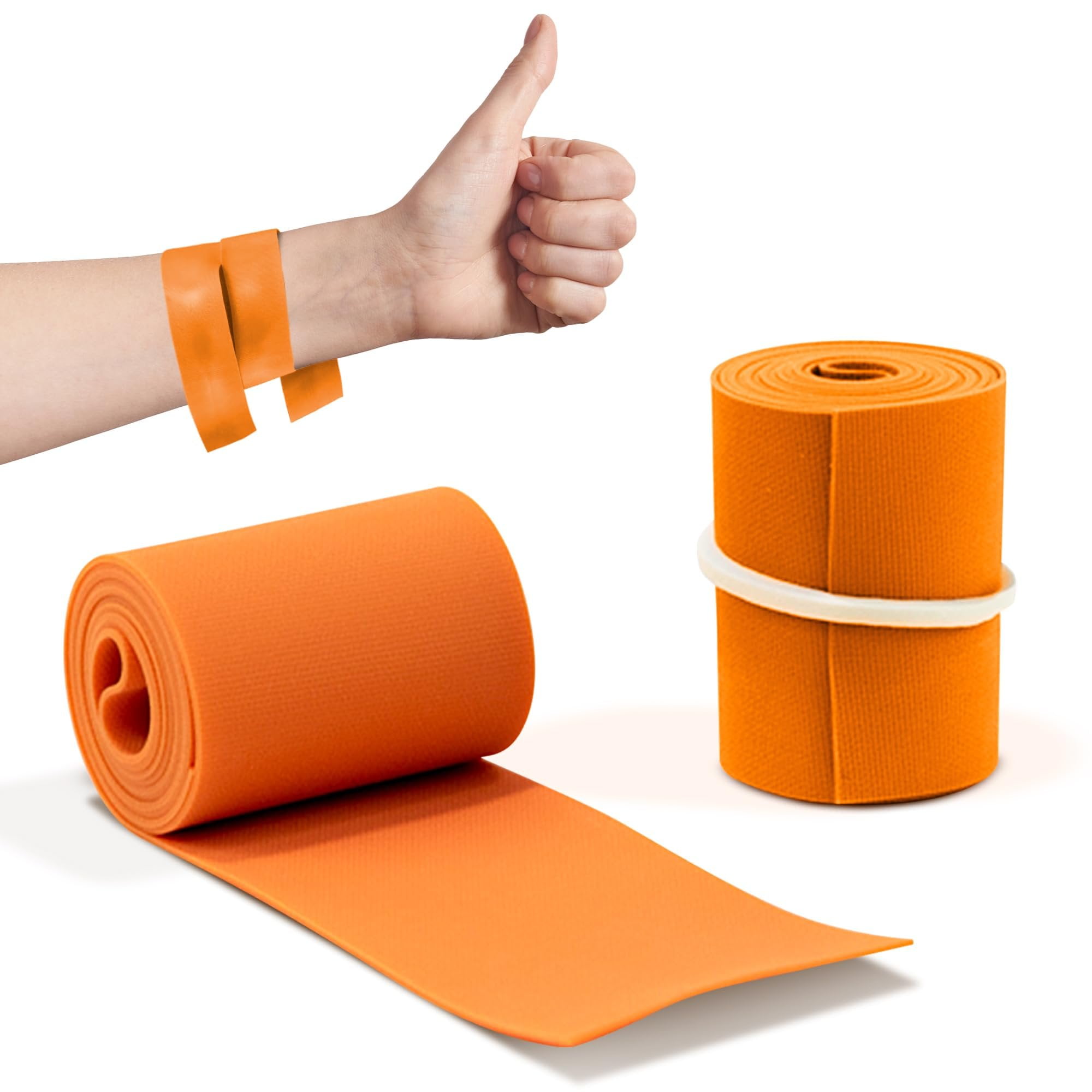 Orange Disposable Tourniquet, 3/4 x 18 Inch. Pack of 125 Emergency ...