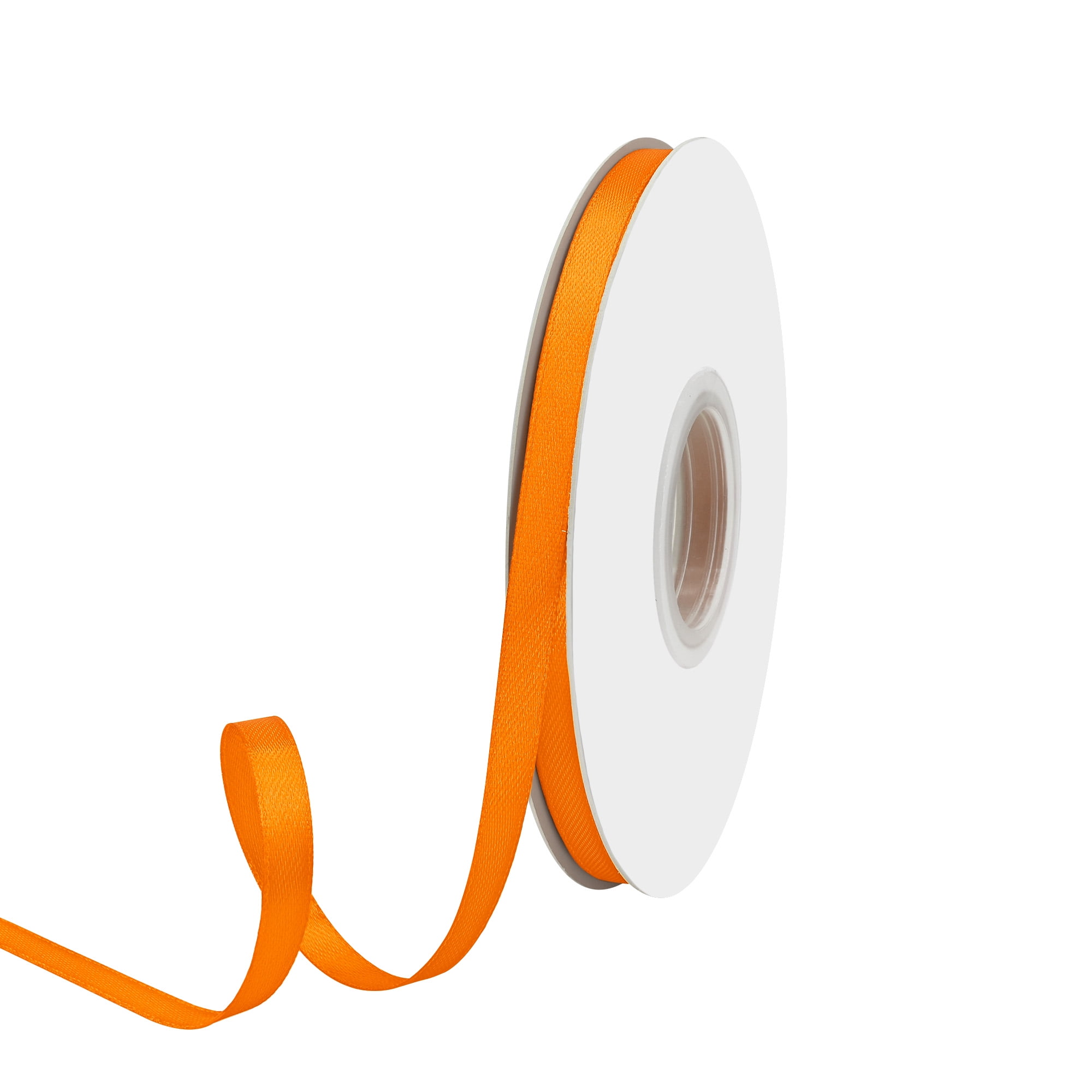 Orange Double Face Ribbon 1/4 Inch X 50 Yards - Walmart.com