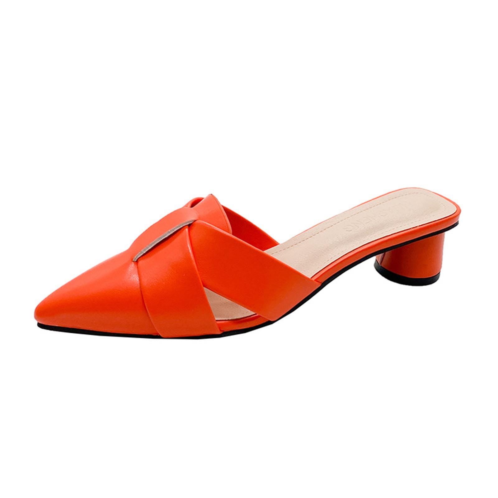 Orange Elegant Slides With Low Profile And Sleek Design For A Polished ...