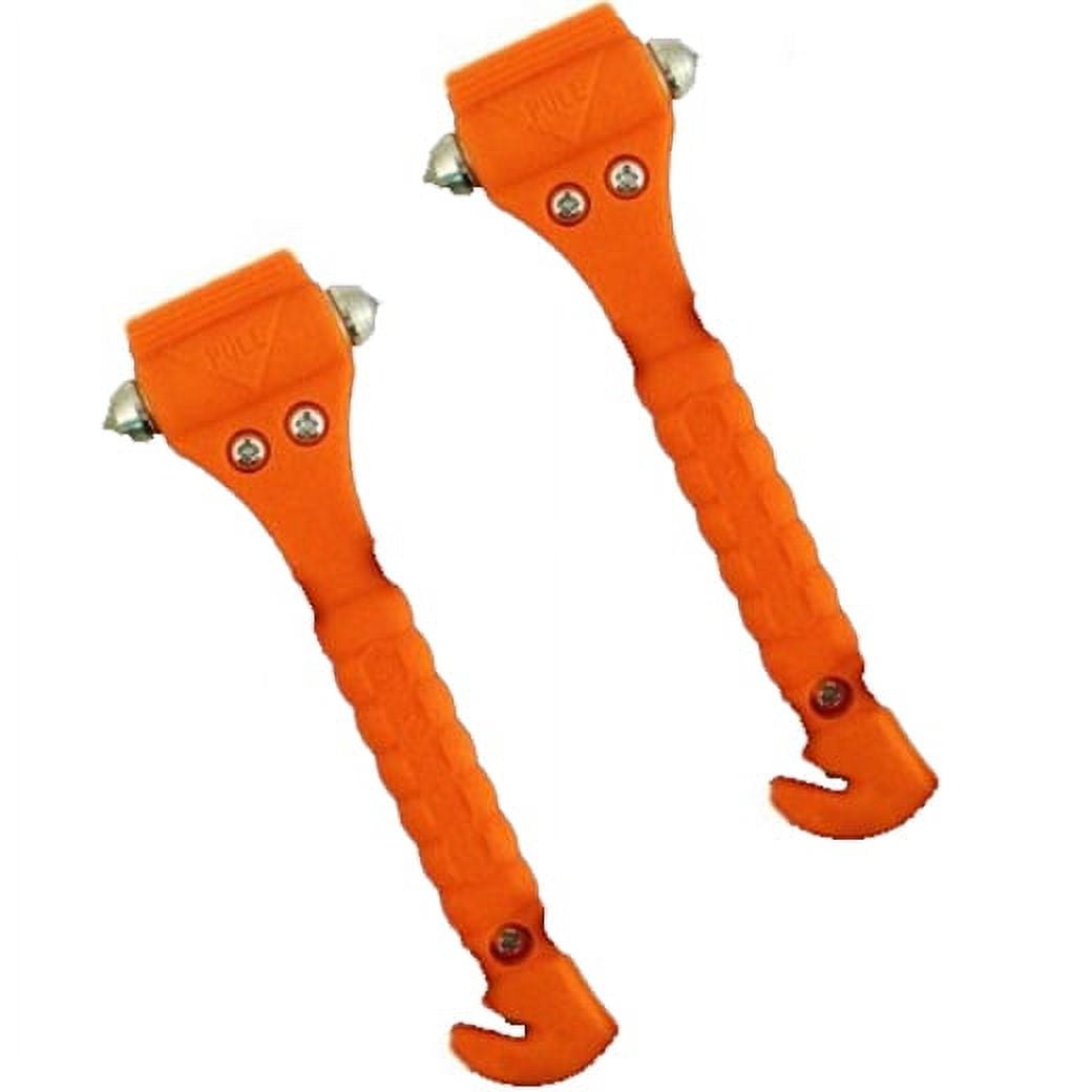 Orange Emergency Hammer Window Punch Seat Belt Cutter 2pk - Walmart.com