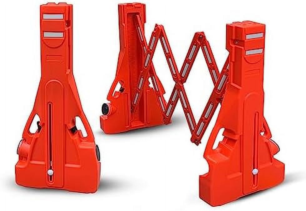Orange Expandable Safety Plastic Barrier: Adjustable 75" | Portable ...