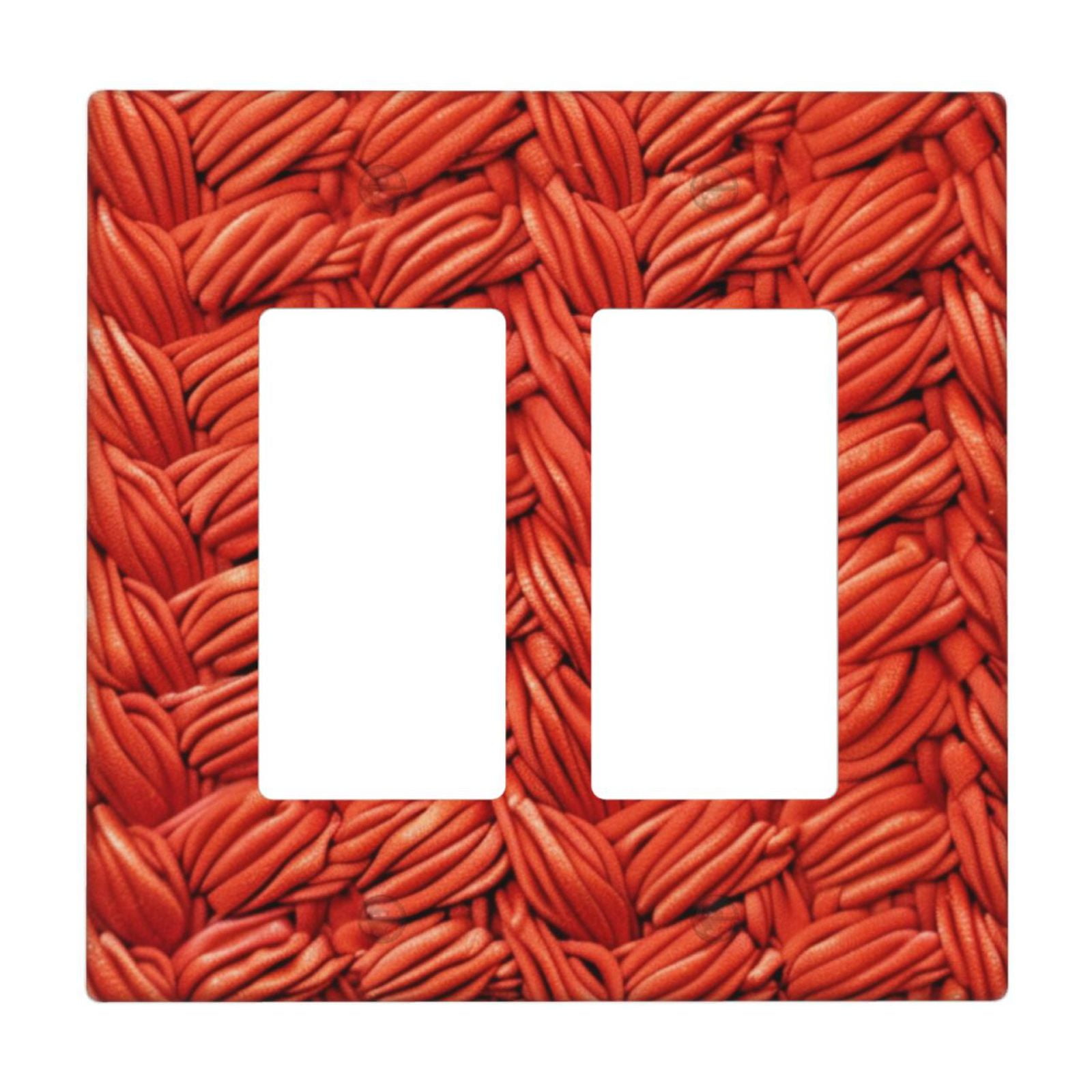 Orange Fabric Light Switch Cover Decorative Switch Plates and Outlet ...