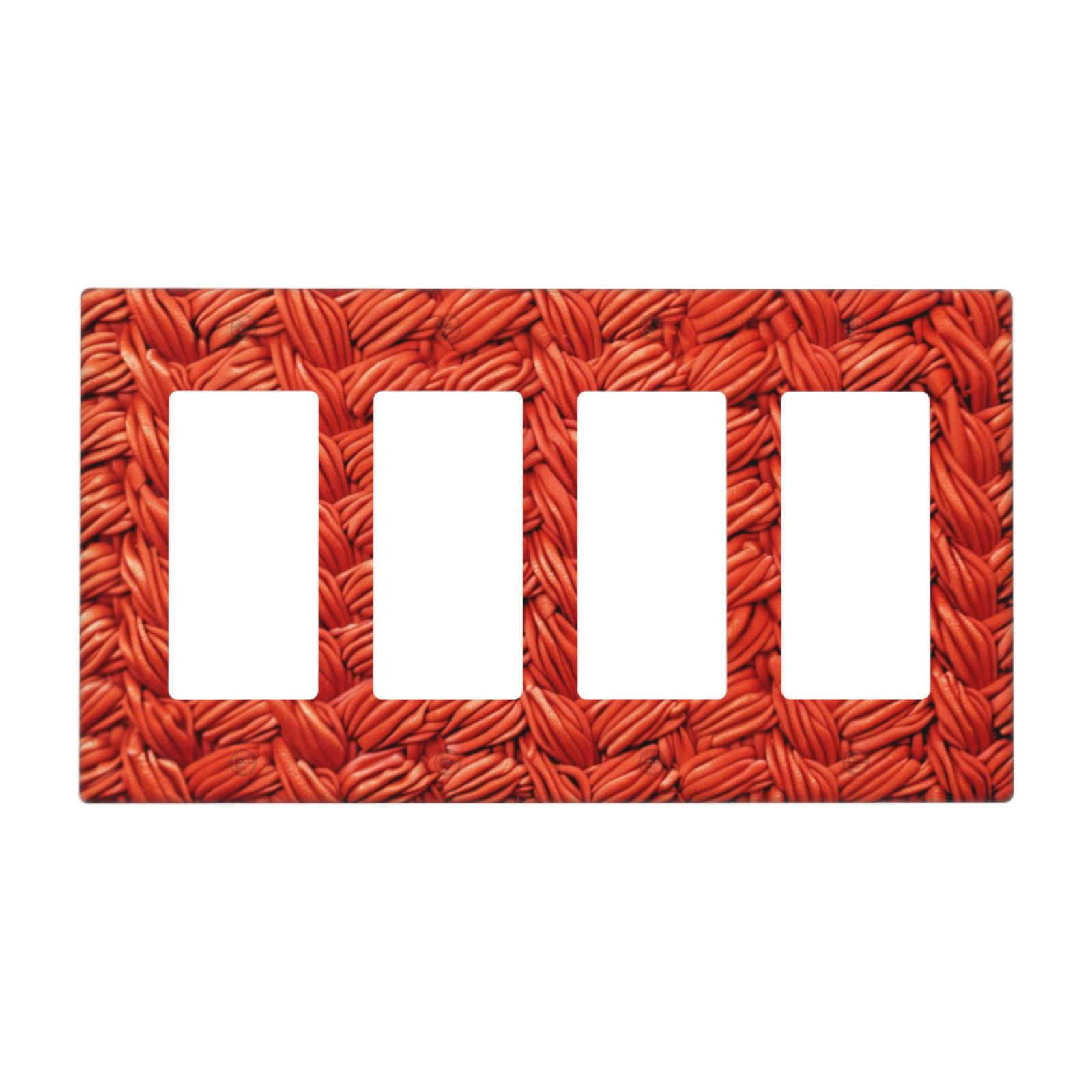 Orange Fabric Light Switch Cover Decorative Switch Plates and Outlet ...