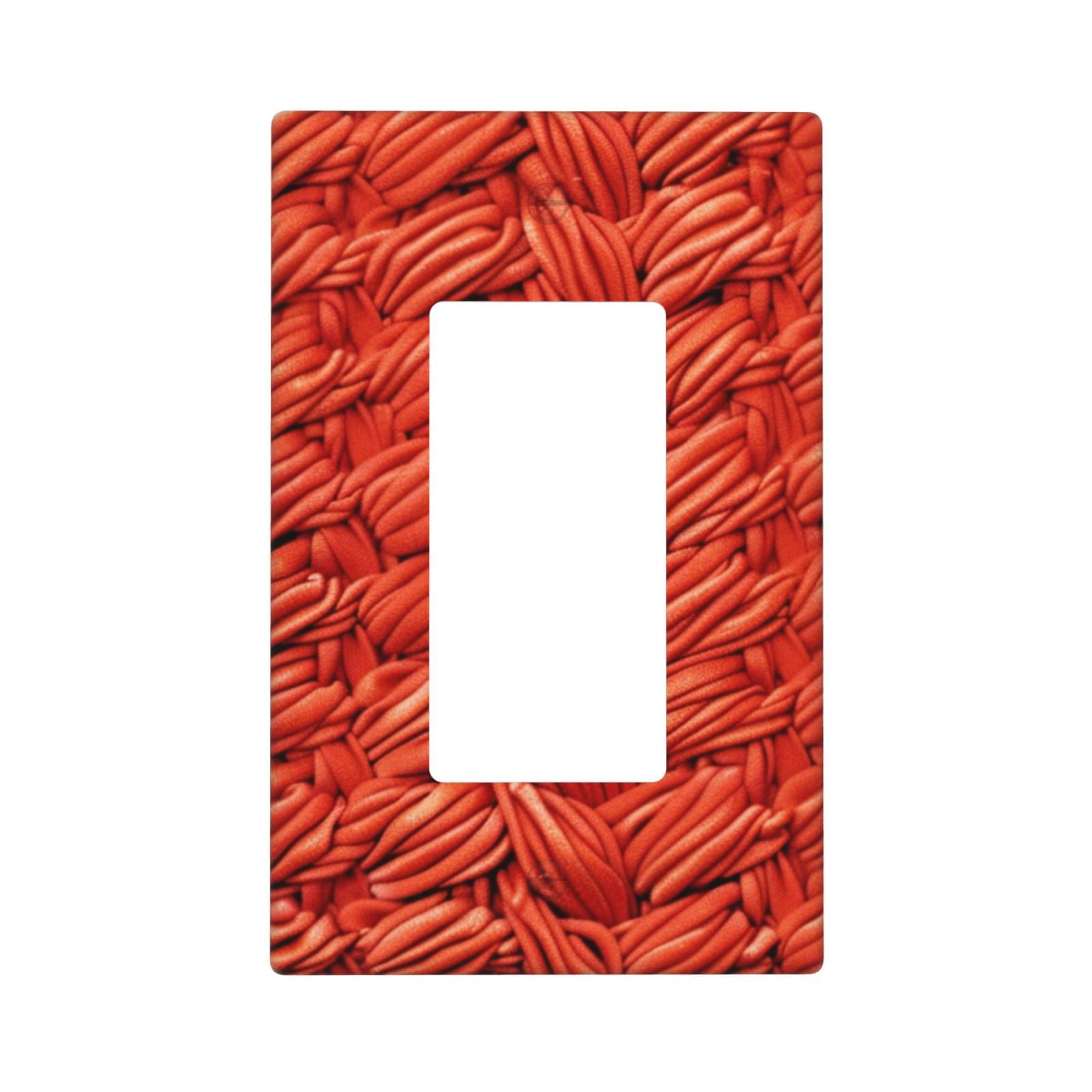 Orange Fabric Light Switch Cover Decorative Switch Plates and Outlet ...