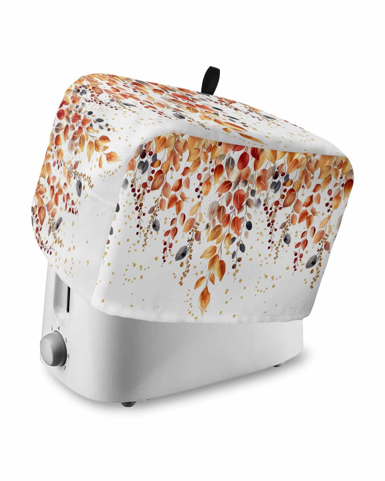 Orange Fall Leaves Toaster Cover 2 Slice, Small Kitchen Appliance ...