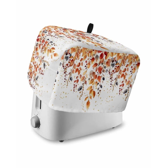 Orange Fall Leaves Toaster Cover 2 Slice, Small Kitchen Appliance ...