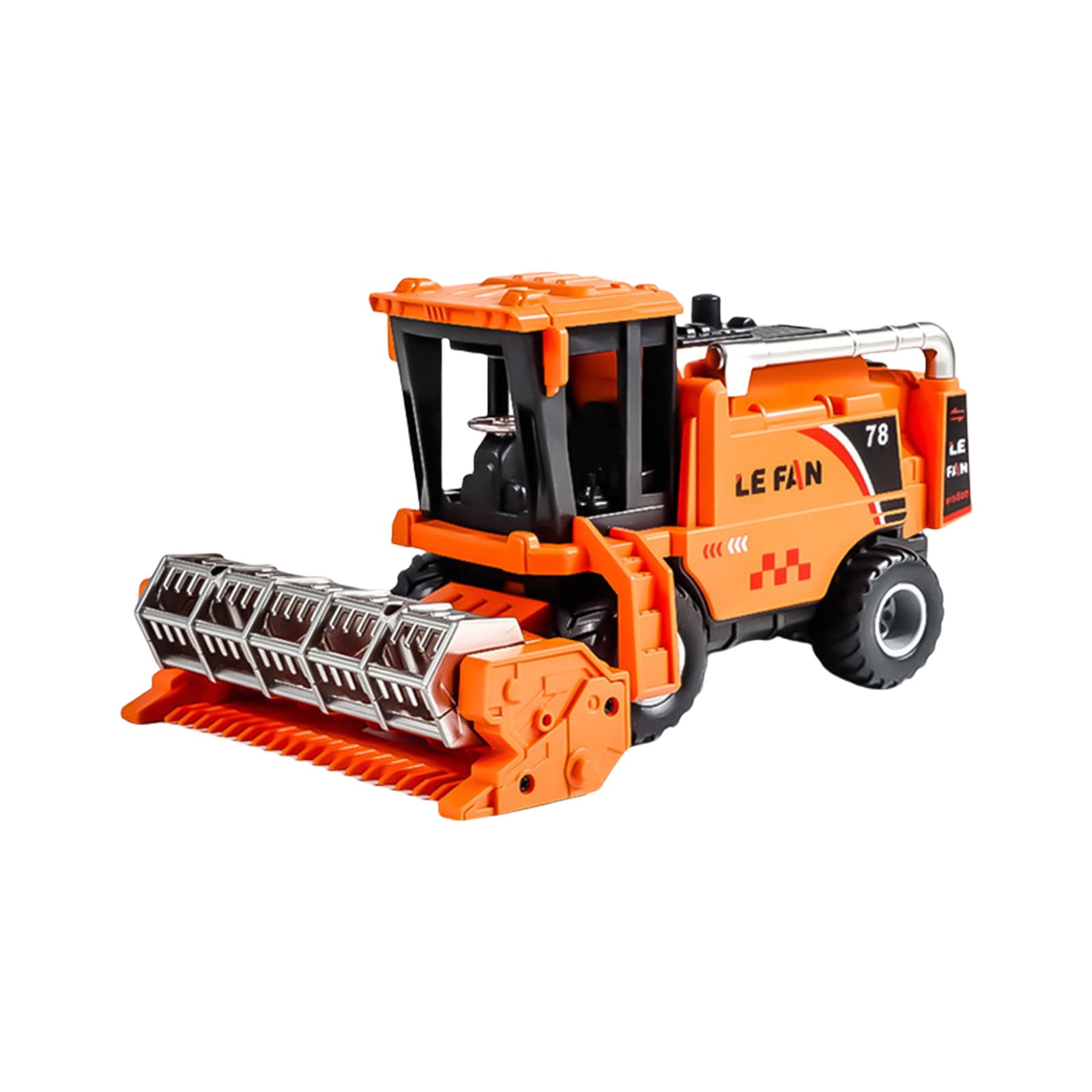 Orange Farm Vehicle Toy Harvester Excavator Inertia Simulation ...