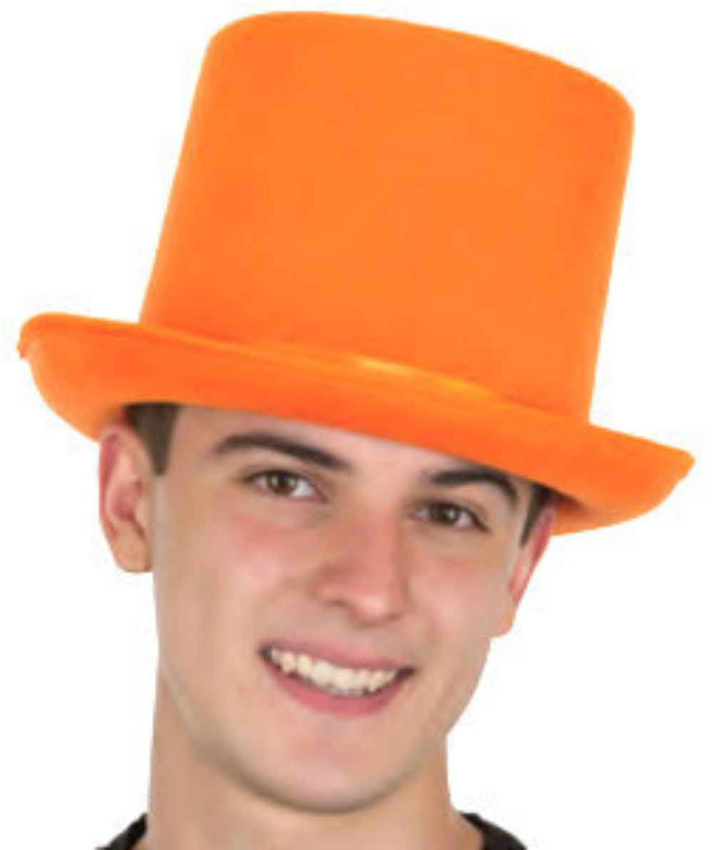 Halloween Orange Felt Top Hat With Satin Band, Dumb And Dumber Tuxedo ...