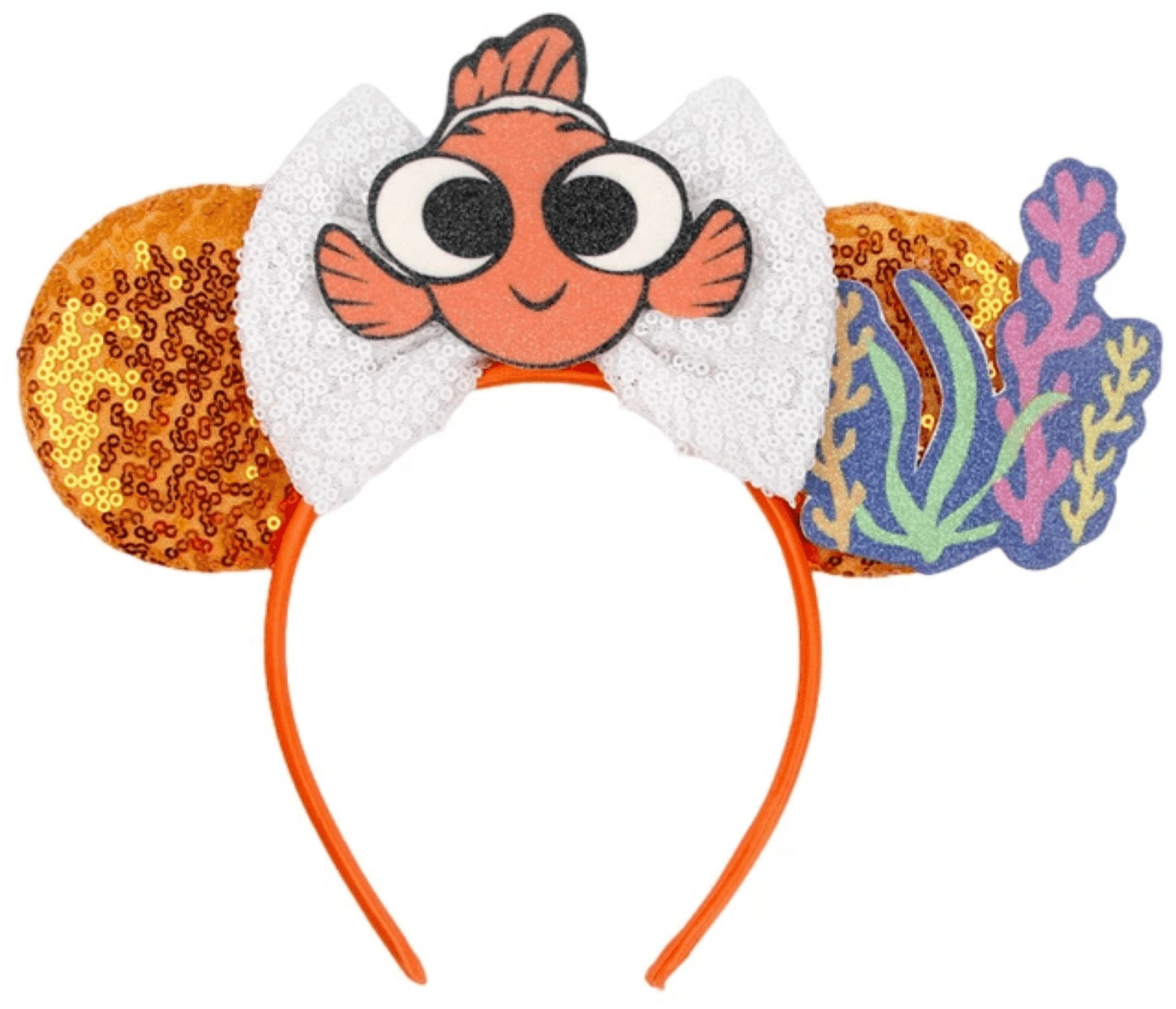 Orange Fish Inspired Minnie Ears, Finding Mickey Ears, Orange Minnie ...