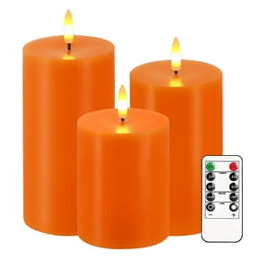 Orange Flameless Candles