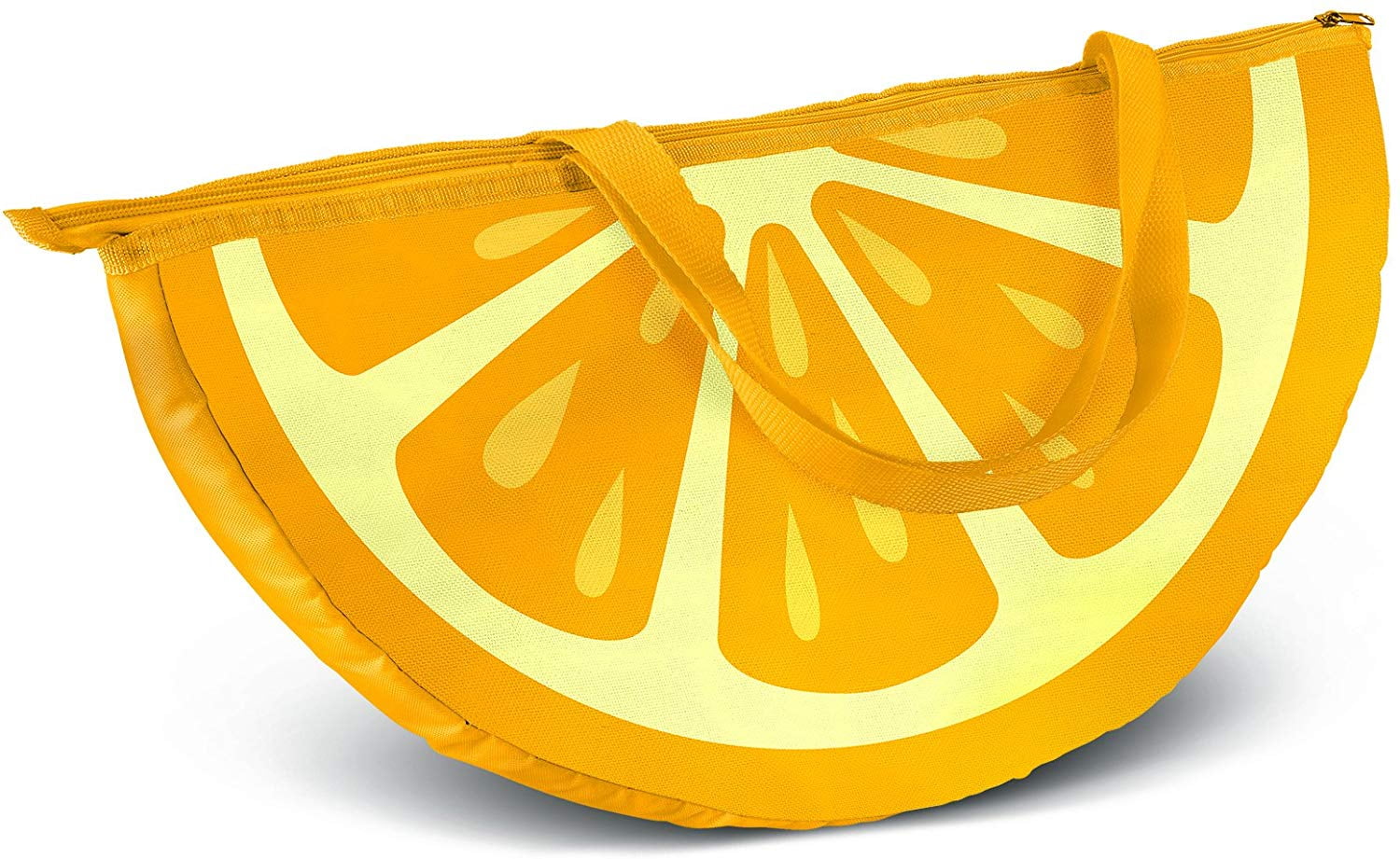 Orange Fruit Shaped Large Insulated Liner Pack Cooler Bag, Portable ...