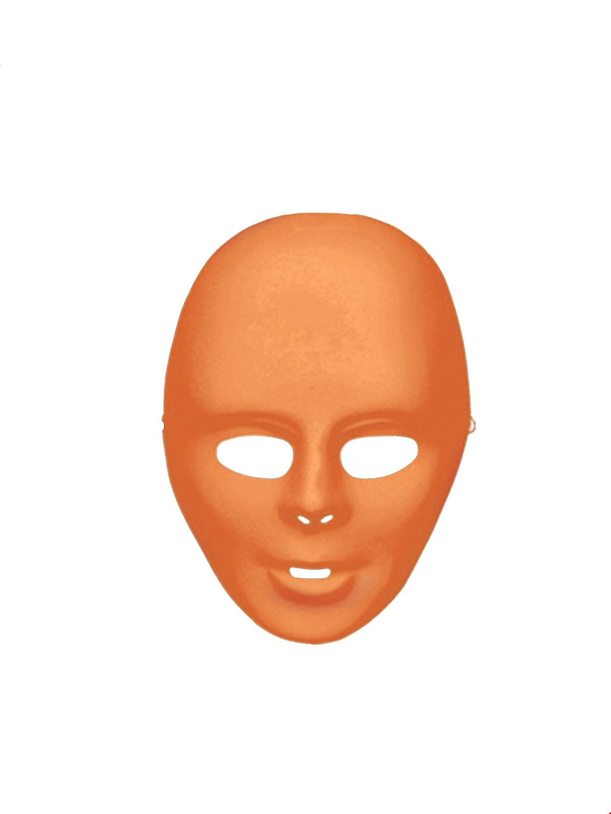 Orange Full Face Mask Halloween Costume Accessory - Walmart.com