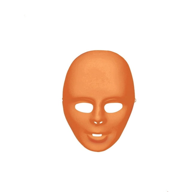 Orange Full Face Mask Halloween Costume Accessory - Walmart.com