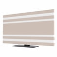Orange Geometric TV Dust Cover 85 Inch, Stripe Computer Monitor Cover ...