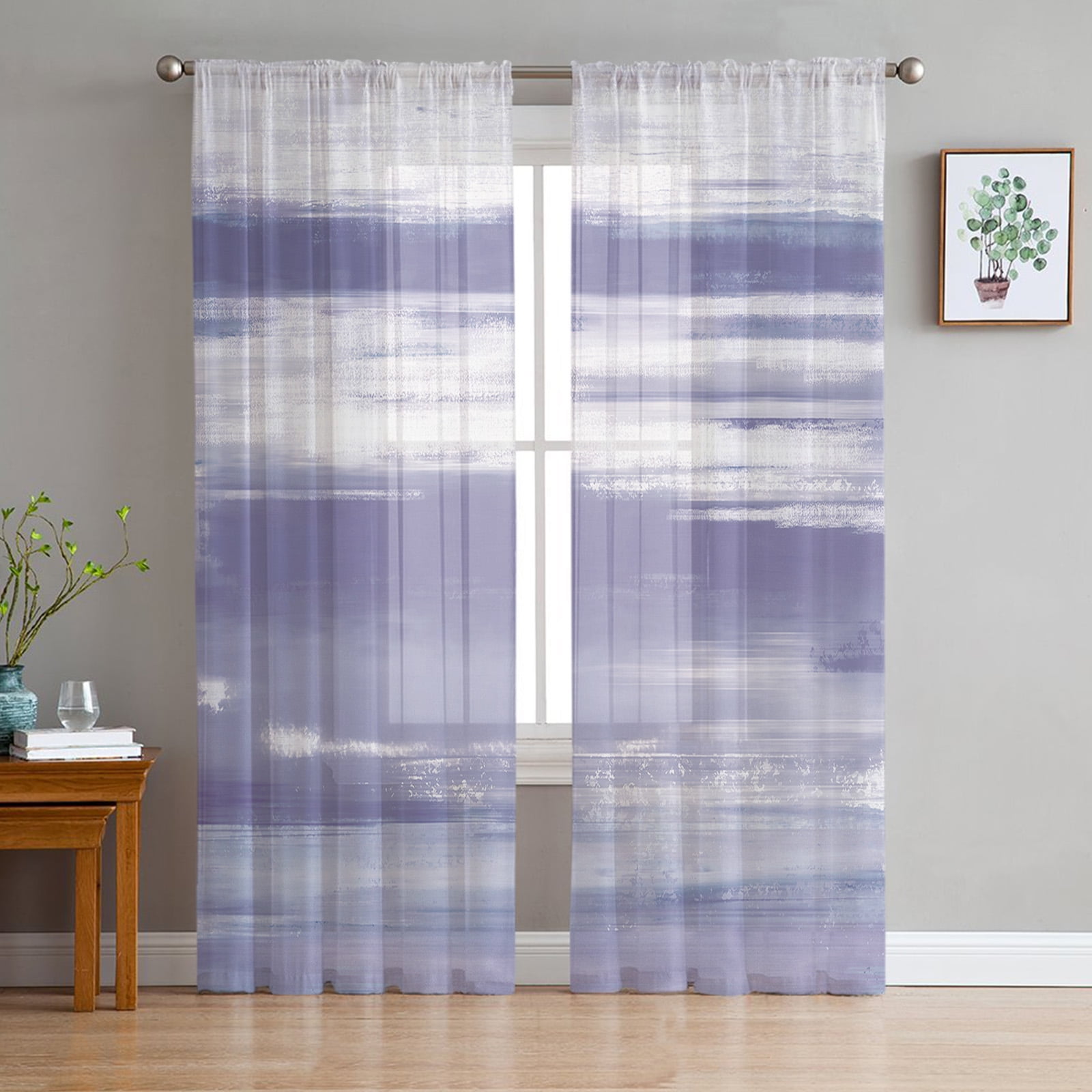 Orange Gray Abstract Texture Curtains For Bedroom Living Room ration ...