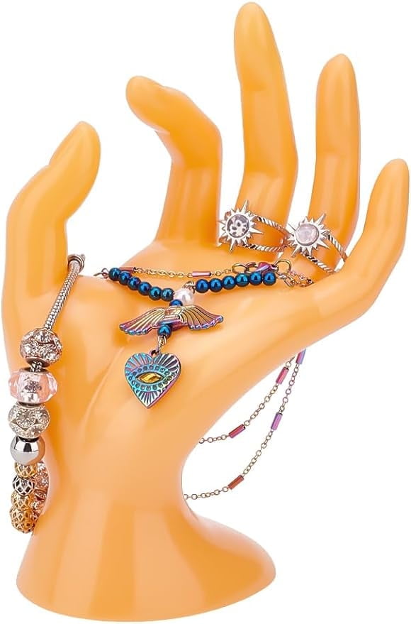 Orange Hand Jewelry Holder OK Gesture Ring Hand Holder Elegant Bracelet ...