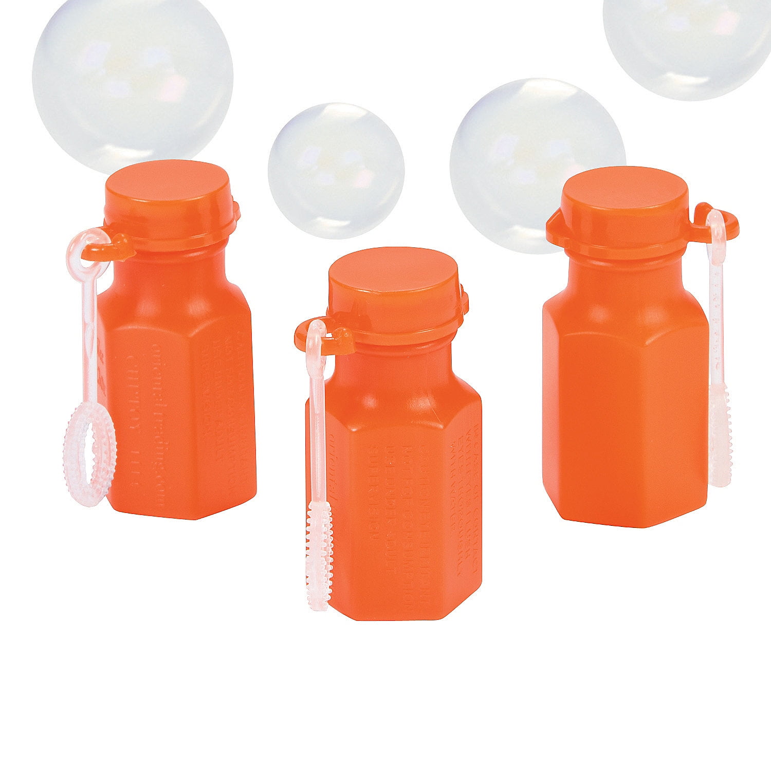 Orange Hexagon Bubble Bottles - Toys - 48 Pieces - Walmart.com
