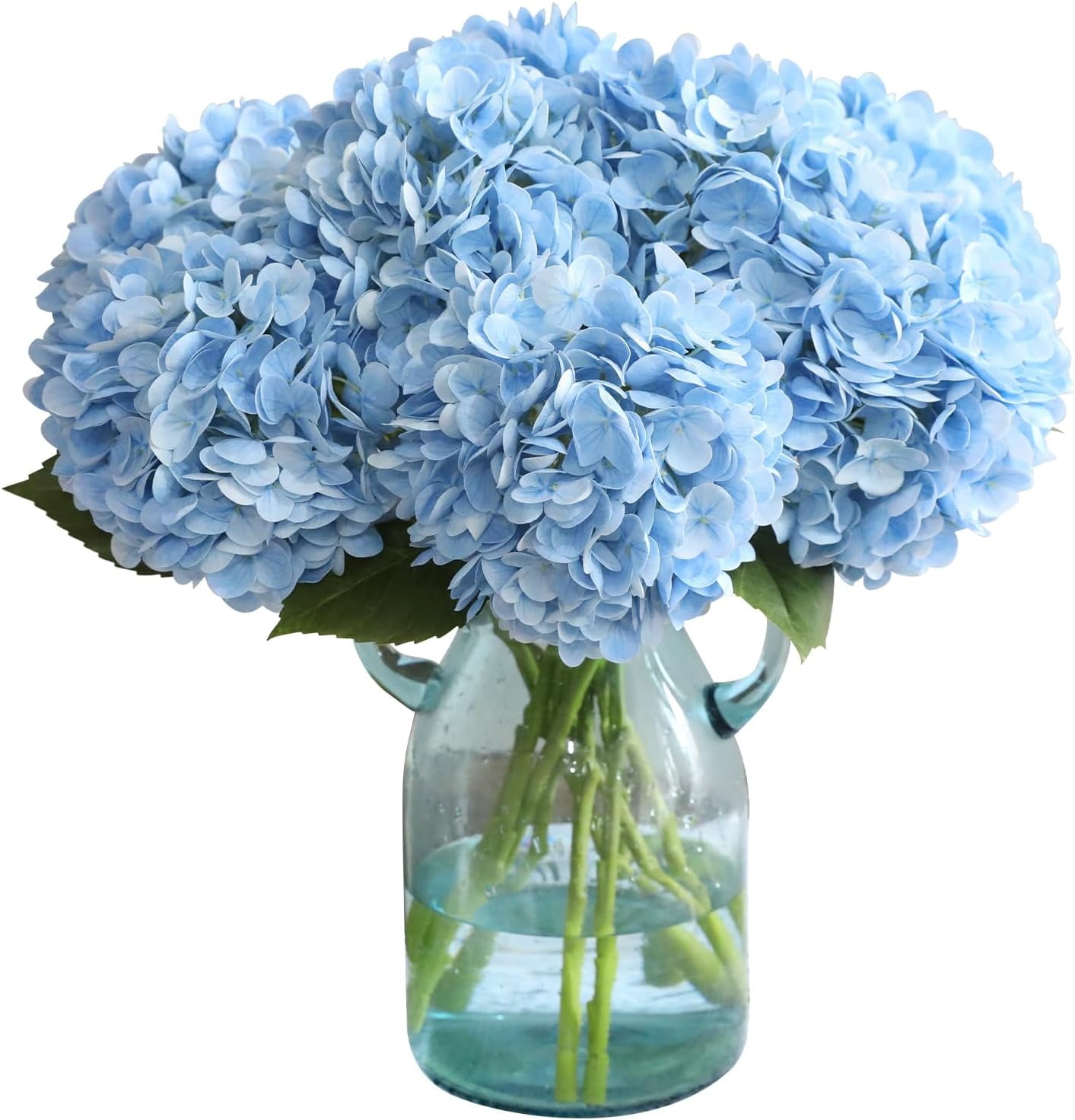 Orange Hydrangea Artificial Flowers Silk Flowers Fake Hydrangeas Real ...