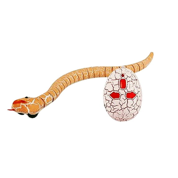 Orange Infrared Control Snake Toy Realistic Movement Rechargeable ...