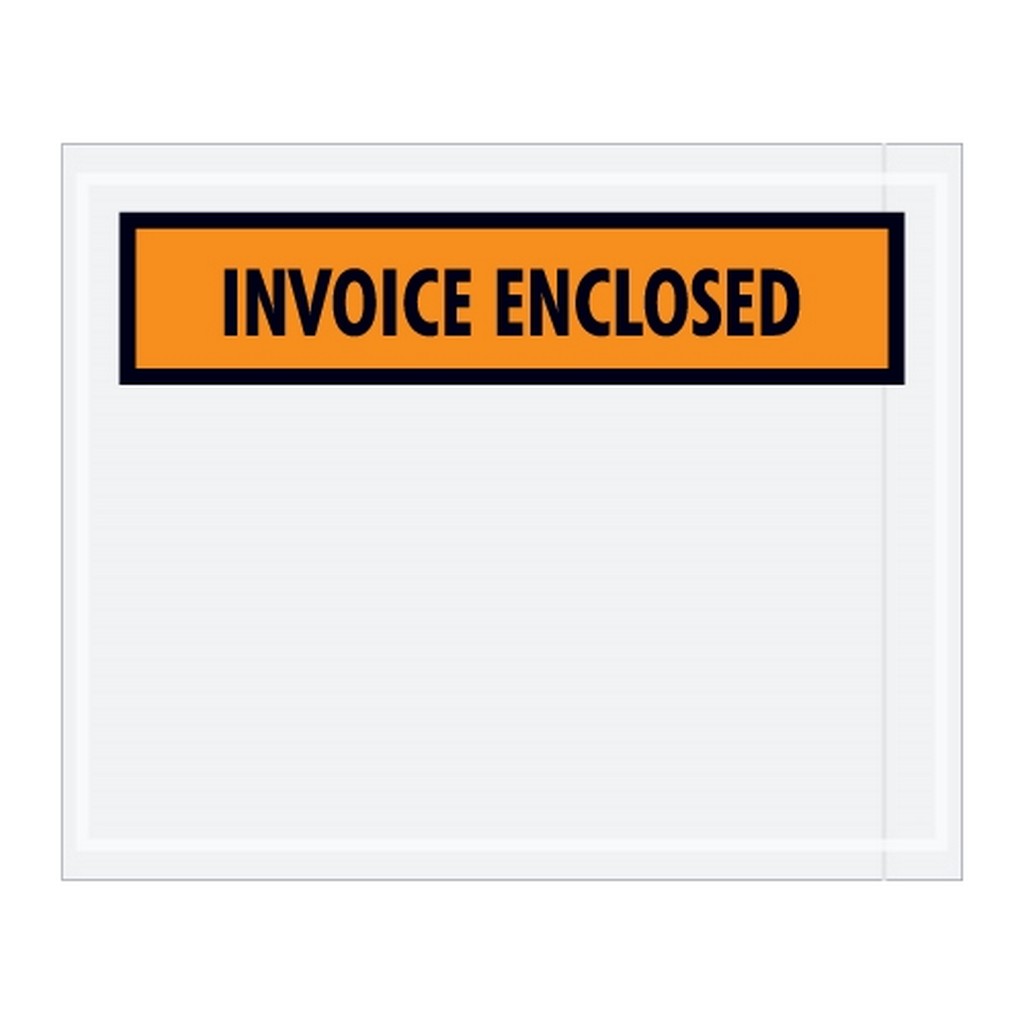 Orange "Invoice Enclosed" Envelopes 4 1/2" X 5 1/2" (1000 Case ...