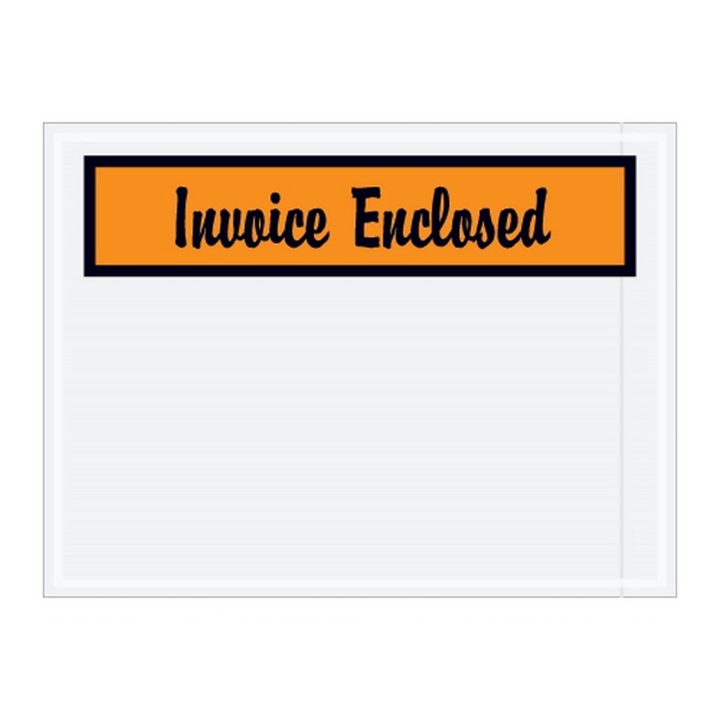 Orange "Invoice Enclosed" Envelopes 4 1/2" X 6" (1000 Case) - Walmart.com