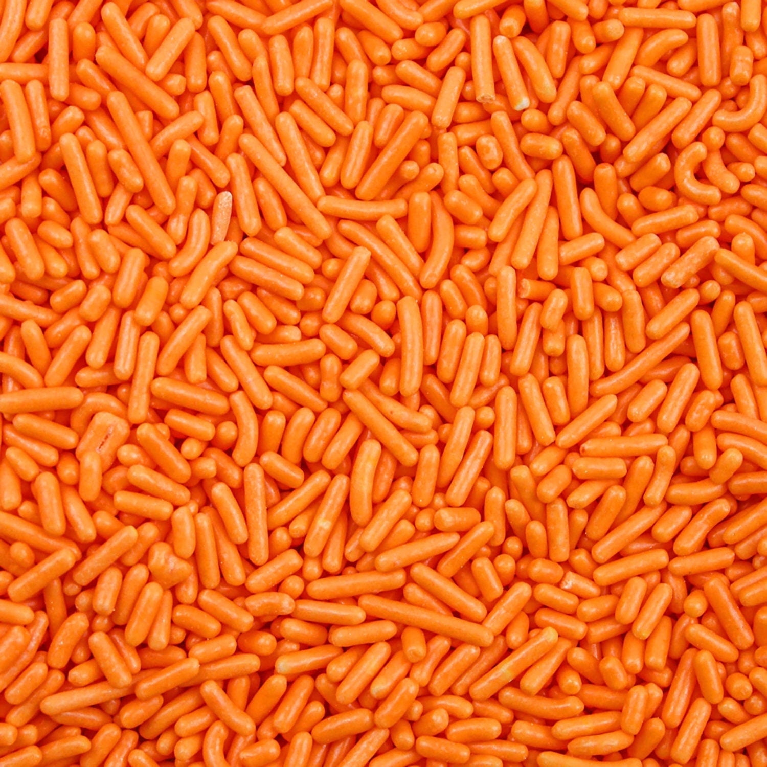 Orange Jimmies Sprinkles (1/2 cup, 1x Jar) Edible Sprinkles for Cake ...