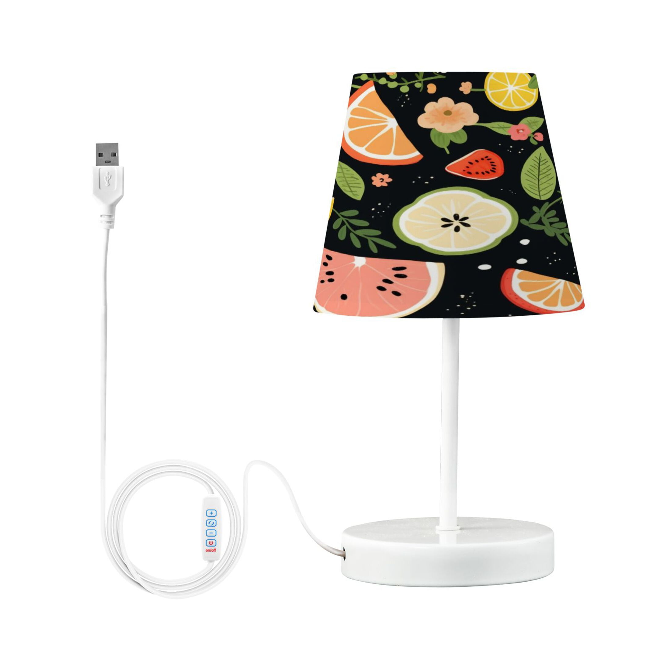 Orange Leaf Strawberry Watermelon Desk Lamp LED Table Nightstand Lamps ...