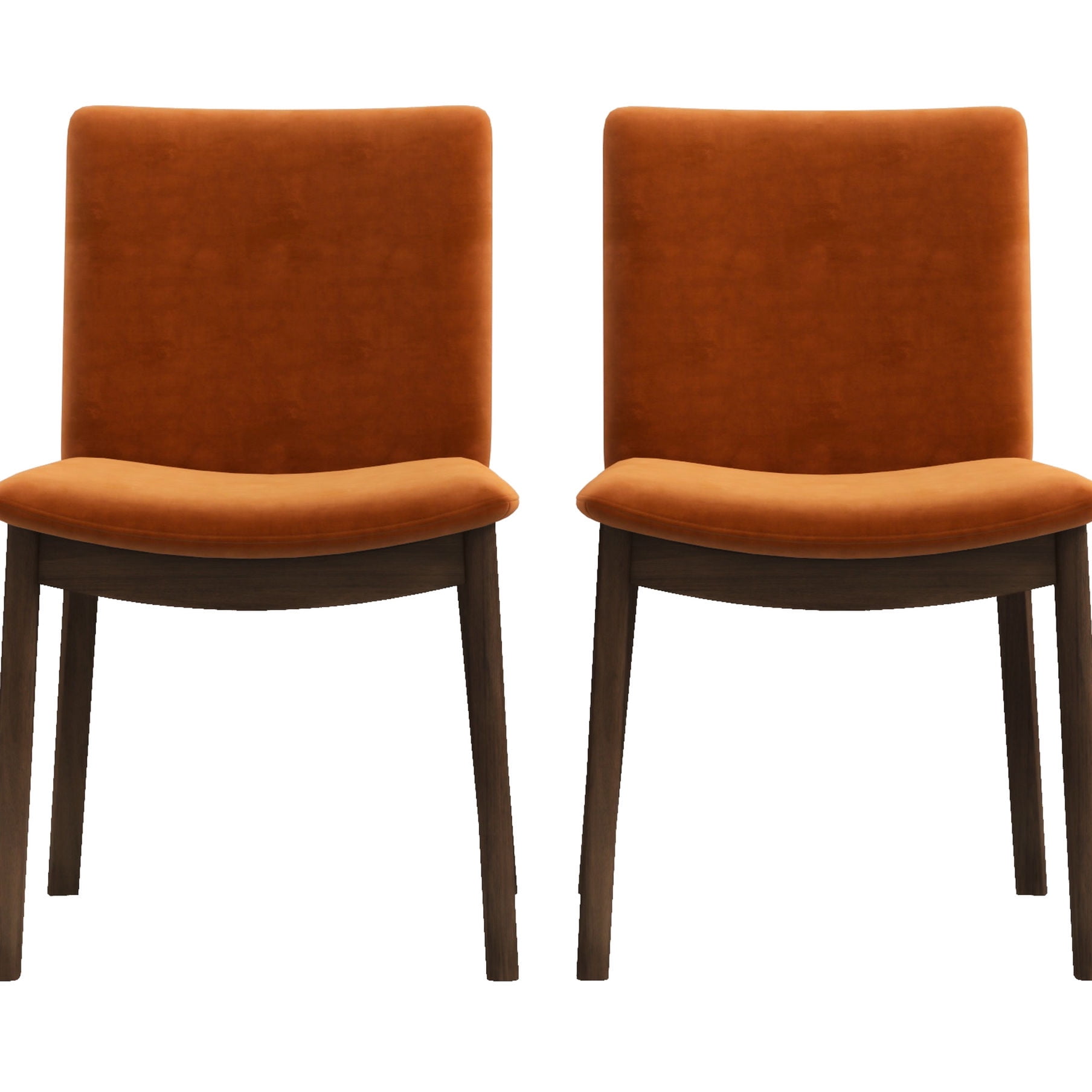 Orange Main Color - High Density Foam - Dining Room Placement - Velvet ...
