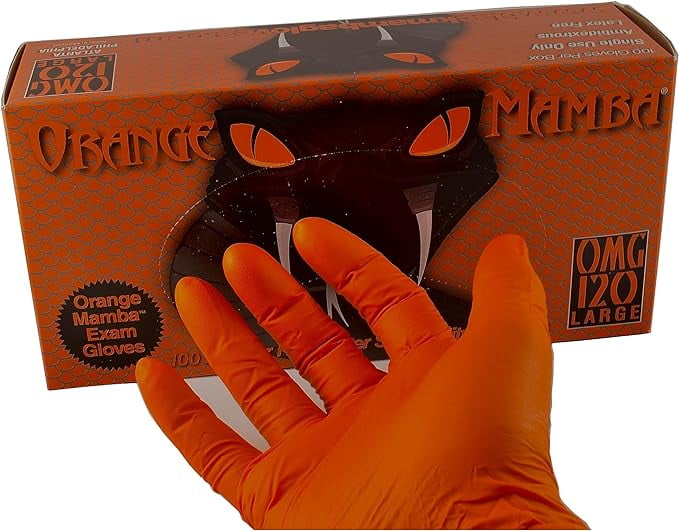Orange Mamba Nitrile 5.8 mil, Medium OMG-110 - Walmart.com