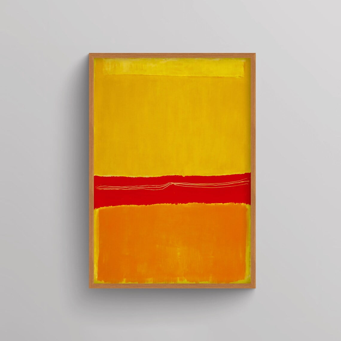 Orange Mark Rothko Poster, Mark Rothko Wall Art Prints, Abstract ...