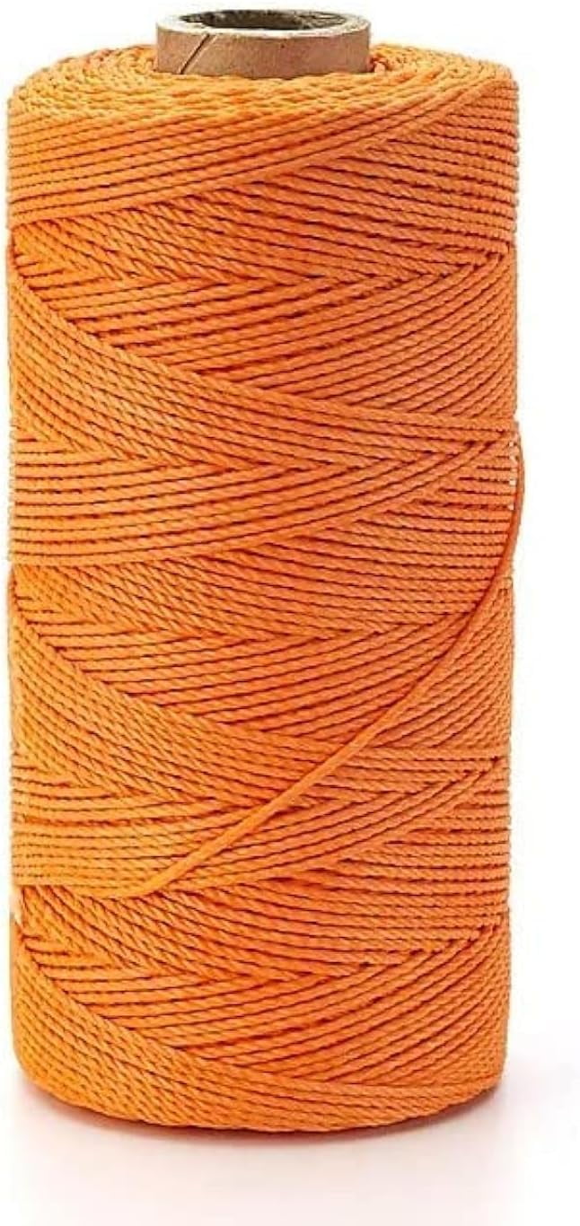 Orange Mason Line String Line, 12 Rolls 250ft Length, #18 Braided Nylon String, Nylon Twine ...